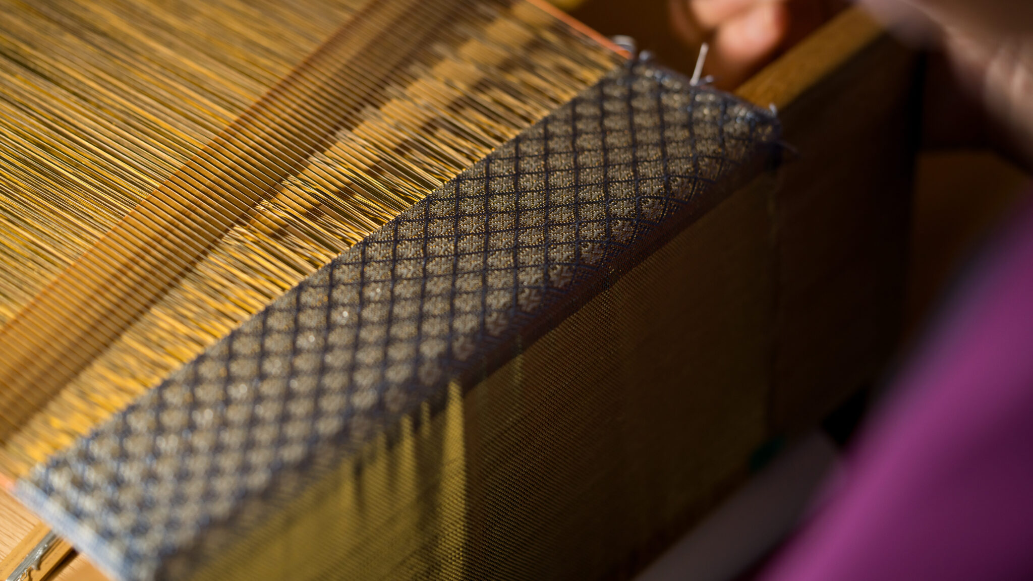 A Handmade Bamboo Needle for Japanese Weaving